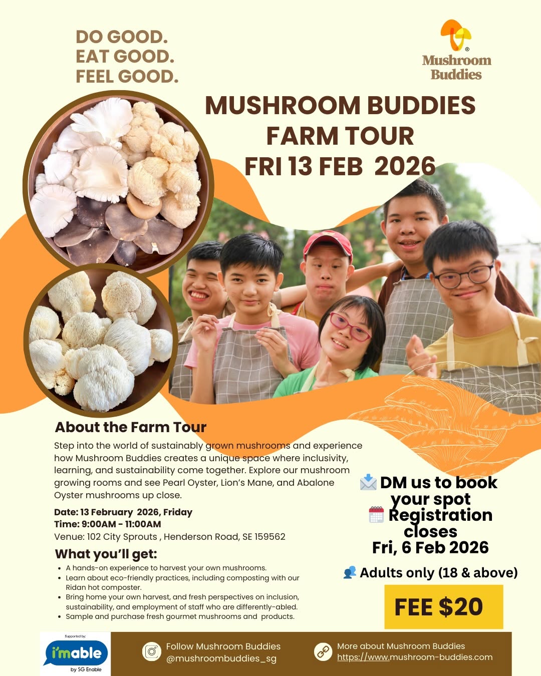 Mushroom Buddies Farm Tour – ecomeet SG